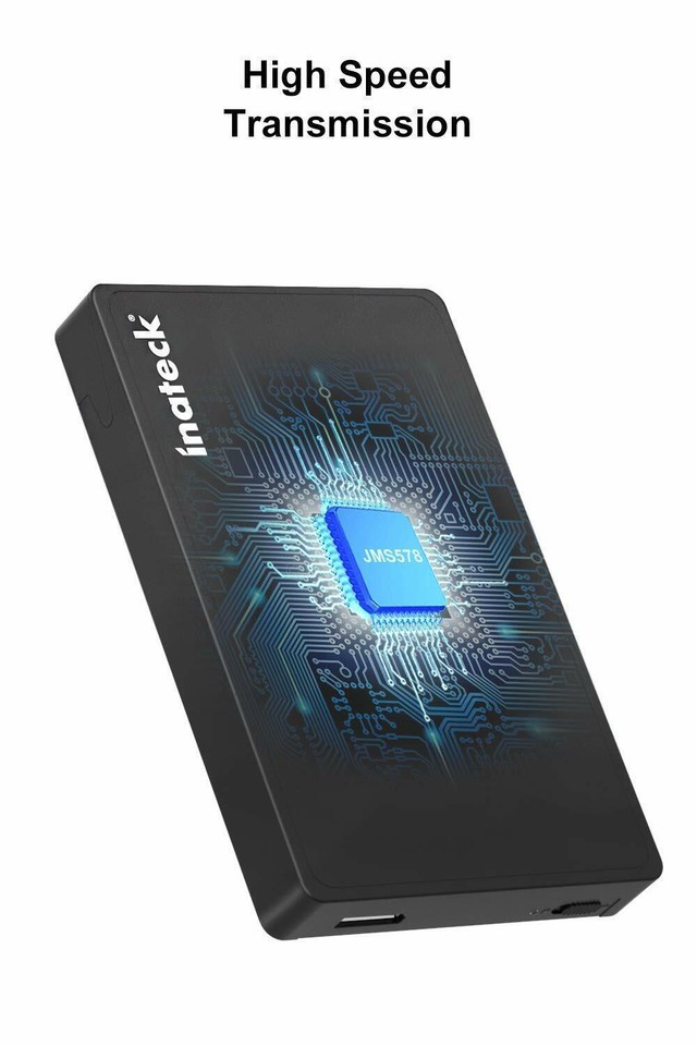 Inateck USB 3.0 External Hard Drive Enclosure For 2.5" SATA HDD/SSD ...