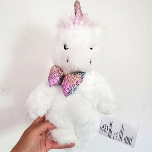Little Miracles UNICORN Bow Tie Plush Stuffed Animal Lovey Toy 11 ...