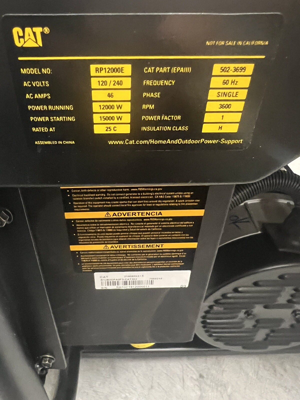 CAT RP12000 E Generator | eBay