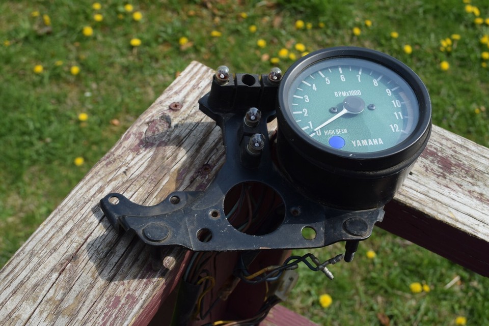 Yamaha 1976 76 XS360 XS 360 Tachometer Tach Gauge Works Vintage | eBay