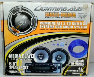 Lightning Audio Car Audio Tuning Kit Car CD Player MP3 AUX Speakers ...