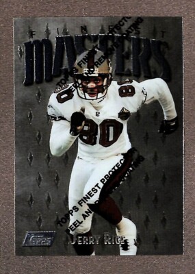 1997 Topps Finest Masters #137 Jerry Rice M10 Uncommon Silver | eBay