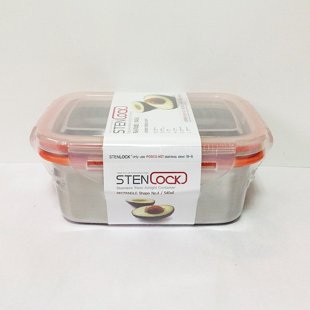 Rectangle 1 Liter STENLOCK Food Container Stainless Steel Airtight ...