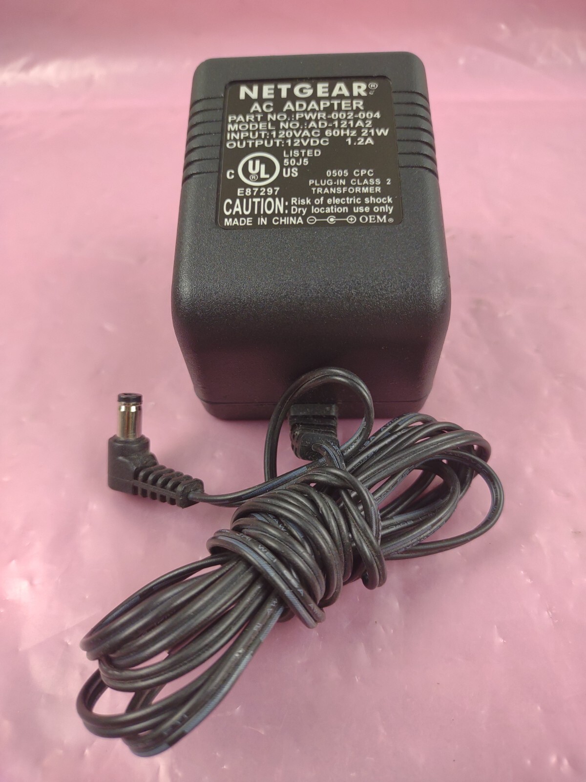 Genuine Netgear AD-121A2 AC Adapter 12V 1.2A Power Charger PWR-002-004 ...
