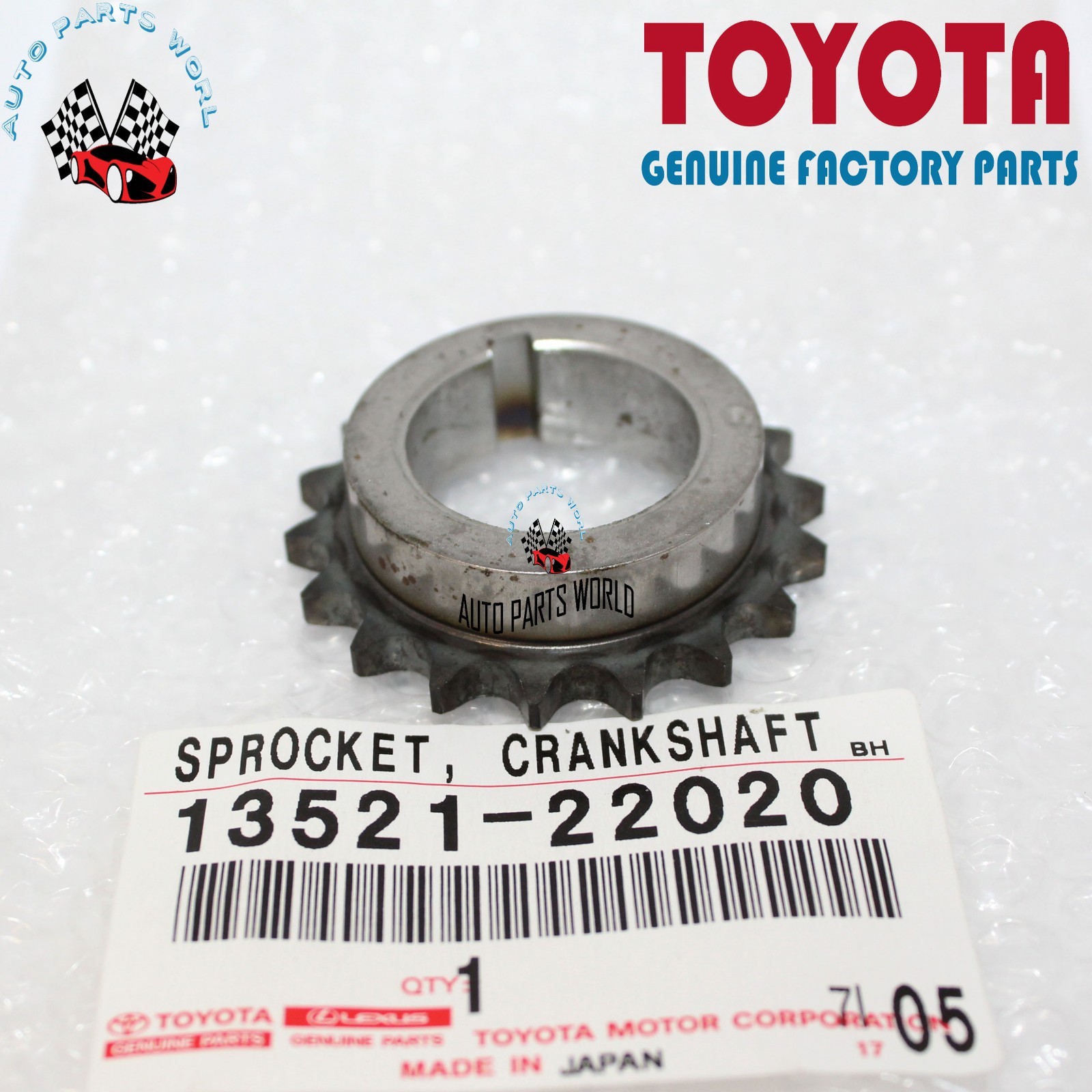 GENUINE OEM TOYOTA COROLLA CELICA MATRIX 1.8L CRANKSHAFT TIMING GEAR ...