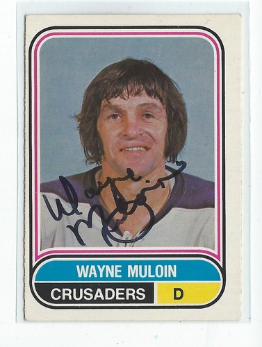 Wayne Muloin Signed 1975-76 O-Pee-Chee WHA Card #102 | eBay