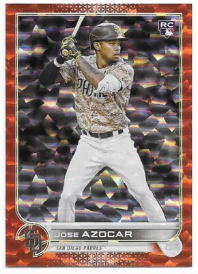 2022 Topps Update Orange Foil Parallel Jose Azocar #283/299 (US280 ...