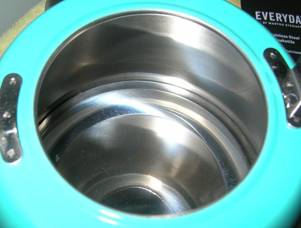 Martha Stewart Blue Induction EVERYDAY Tea Kettle - Stainless Steel ...