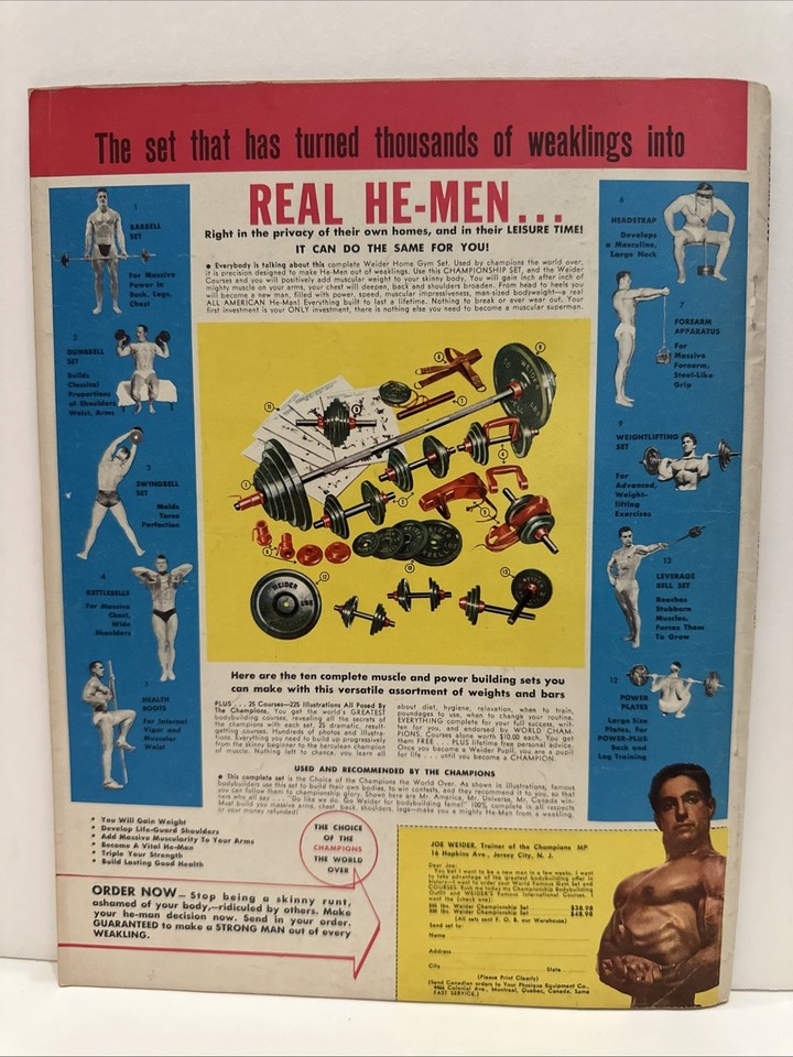Muscle Power Magazine February 1955 Richard Allen Vintage Bodybuilding ...