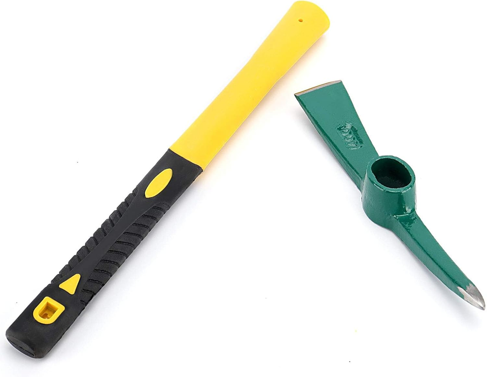 15 Inch Mattock Weeding Hoe, Dual Head Pick Axes Garden Tools Non-Slip ...