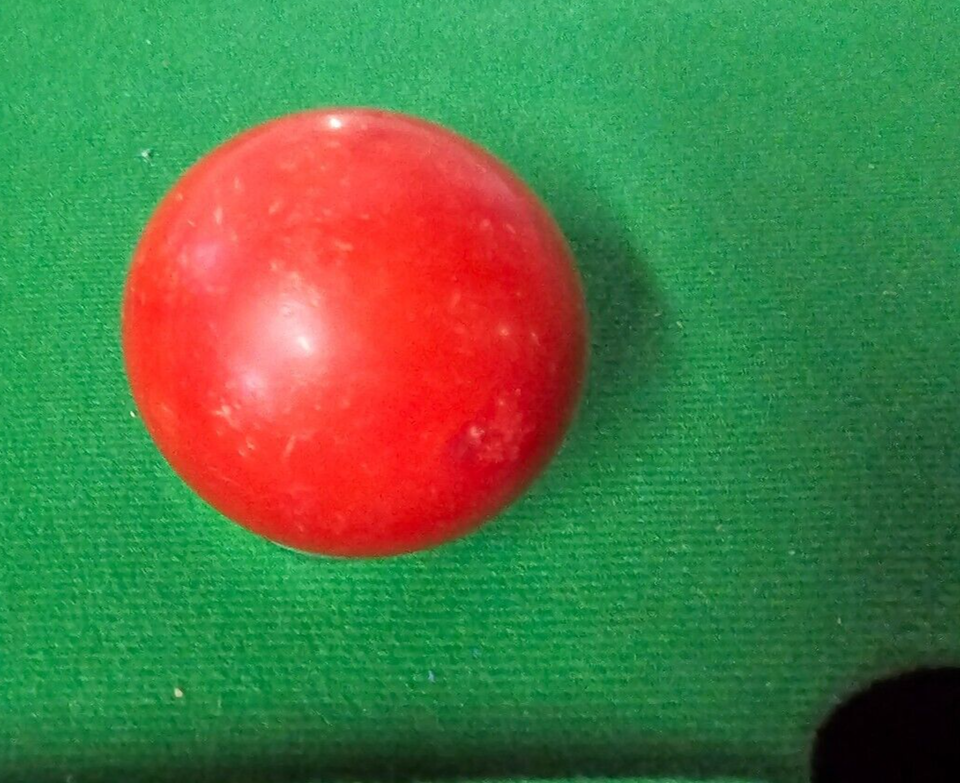 Replacement Billiard Snooker Bumper Pool Ball 2- 1/8" Solid Red Ball ...