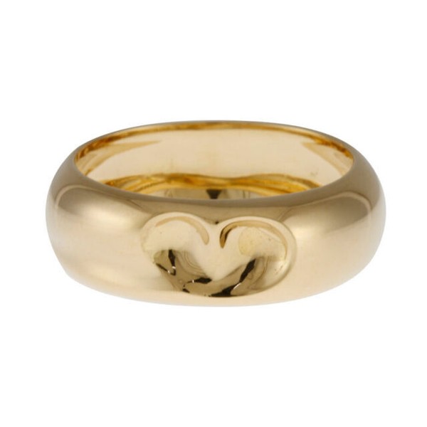 Tiffany & Co. Elsa Peretti Full Heart Ring 18k Yellow Gold 6.5 mm Band ...