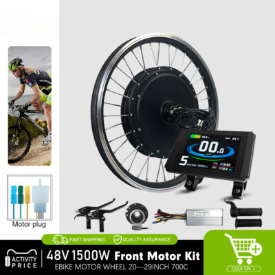 MTB Ebike 48V 1500W 20-29Inch 700C Brushless Front Hub Motor with KT ...