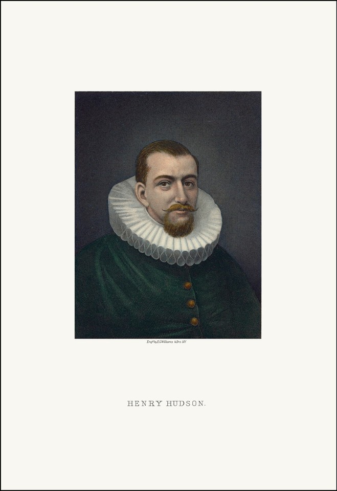 CAPTAIN HENRY HUDSON 1836 hand colored engraving EB Williams sculp | eBay