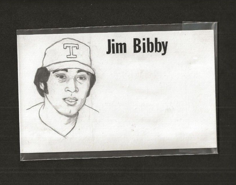 Jim Bibby original set art / 1975 Mengler card set - 1 of 1! - Texas ...