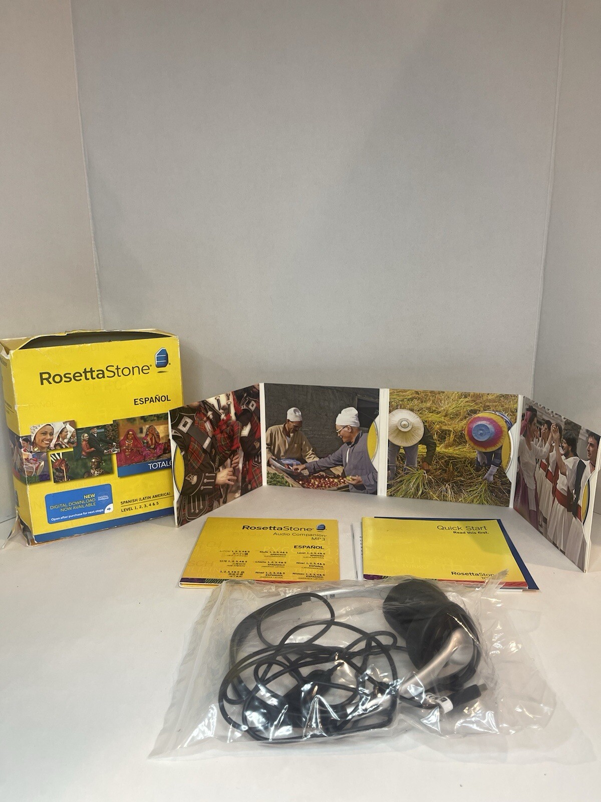 Rosetta Stone Spanish (Latin America) Level 1-5 Set With Headphones ...