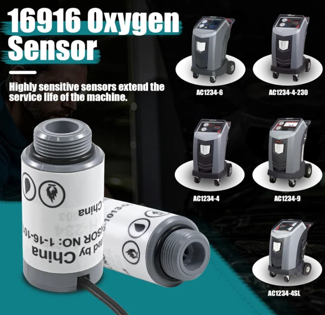 Replacement Oxygen Sensor - 16916 Oxygen Sensor for Robinair R-1234yf ...