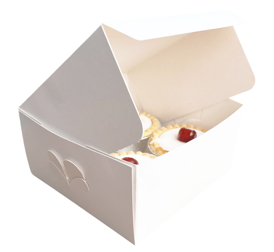 WHITE CARDBOARD CAKE BOXES – FOLD FLAT - VARIOUS SIZES | 5”, 6”, 7”, 8 ...