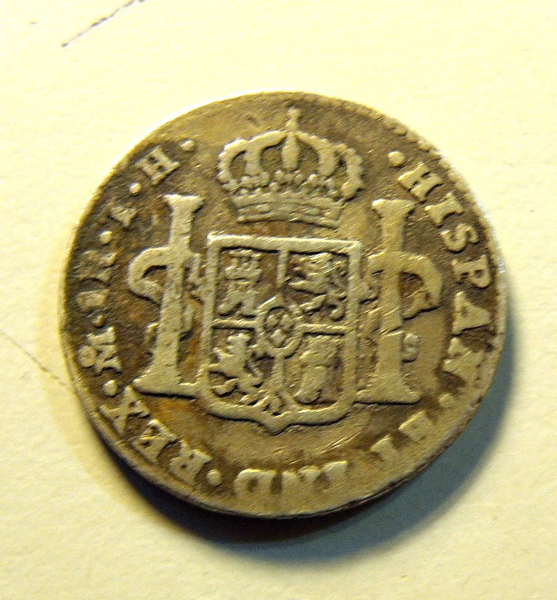 Mexico 1807 1 Real Silver Coin Carolus IIII Colonial | eBay