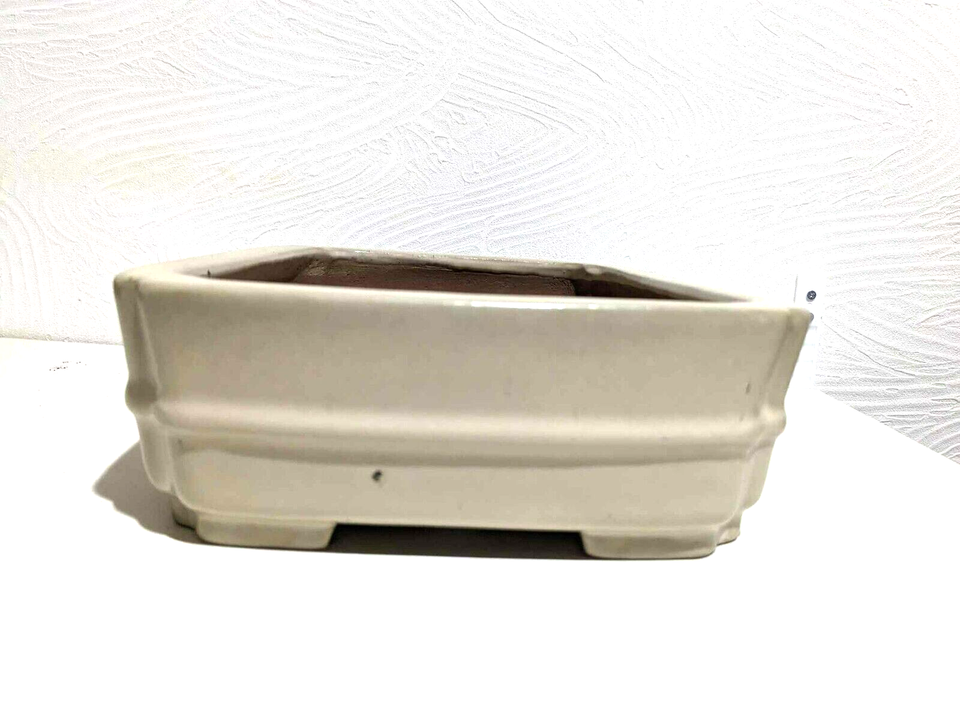 Tokoname Japanese bonsai pots by Shibakatu Tokoname Large pot White ...