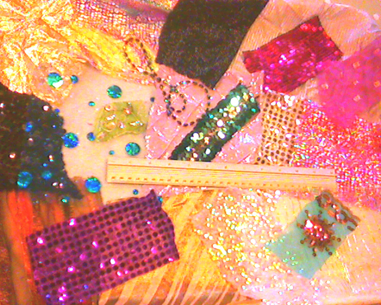 glittery material off-cuts/scraps for collage/ kids crafts BUY 2 GET 3 ...
