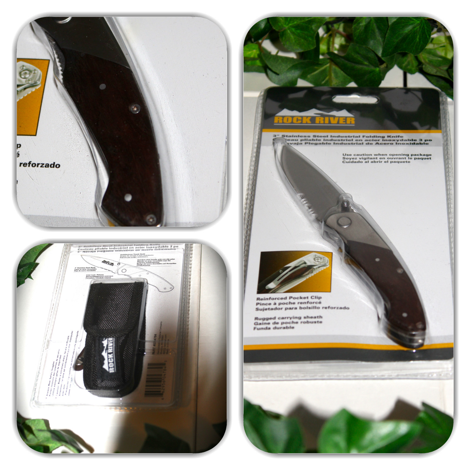 💪 NWT-ROCK RIVER 3" INDUSTRIAL SERRATED FOLDING KNIFE! 💪 | eBay