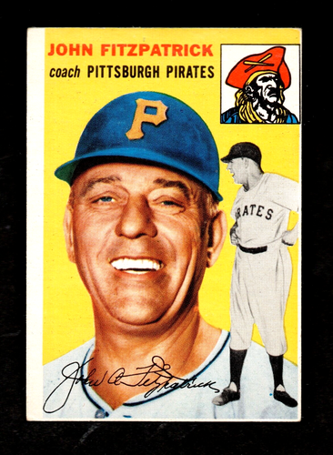 1954 Topps #213 John Fitzpatrick Pittsburgh Pirates Coach Rookie RC | eBay