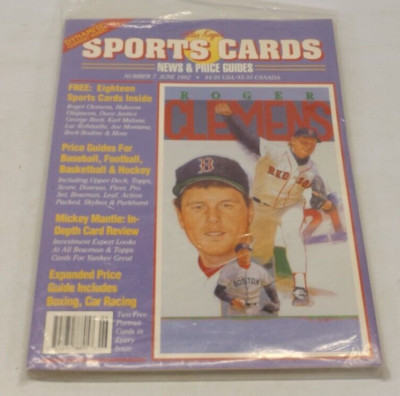 Allan Kaye's Sports Cards News and Price Guides June 1992 Roger Clemens ...