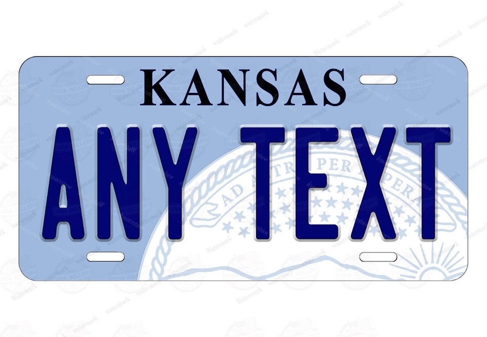 Vintage State License Metal Plate Tag Customized Auto Car Bicycle RV ...