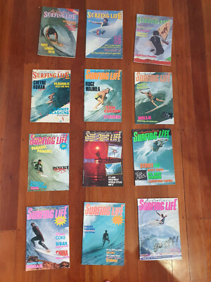 SURFING LIFE MAGAZINE SURF SURFER VOL. #1.==TO VOL.#34 EARLY OCT 85 T0 ...