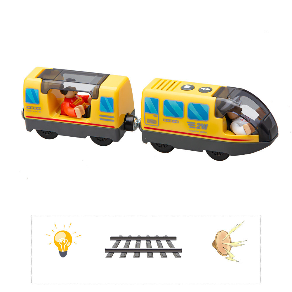 Kids Toy Train Electric Locomotive Train For Wooden Train Track Gift | eBay