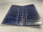 New Genuine BLUE Alligator Premium Skin Check/Card or Breast Pocket ...