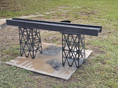 Model 1902' plate girder deck bridge & Trestle Towers, one (1) track. G ...