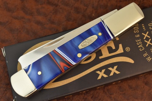 CASE XX USA PATRIOTIC KIRINITE ONE ARM MAN RAZOR KNIFE 102005 RAZ SS ...