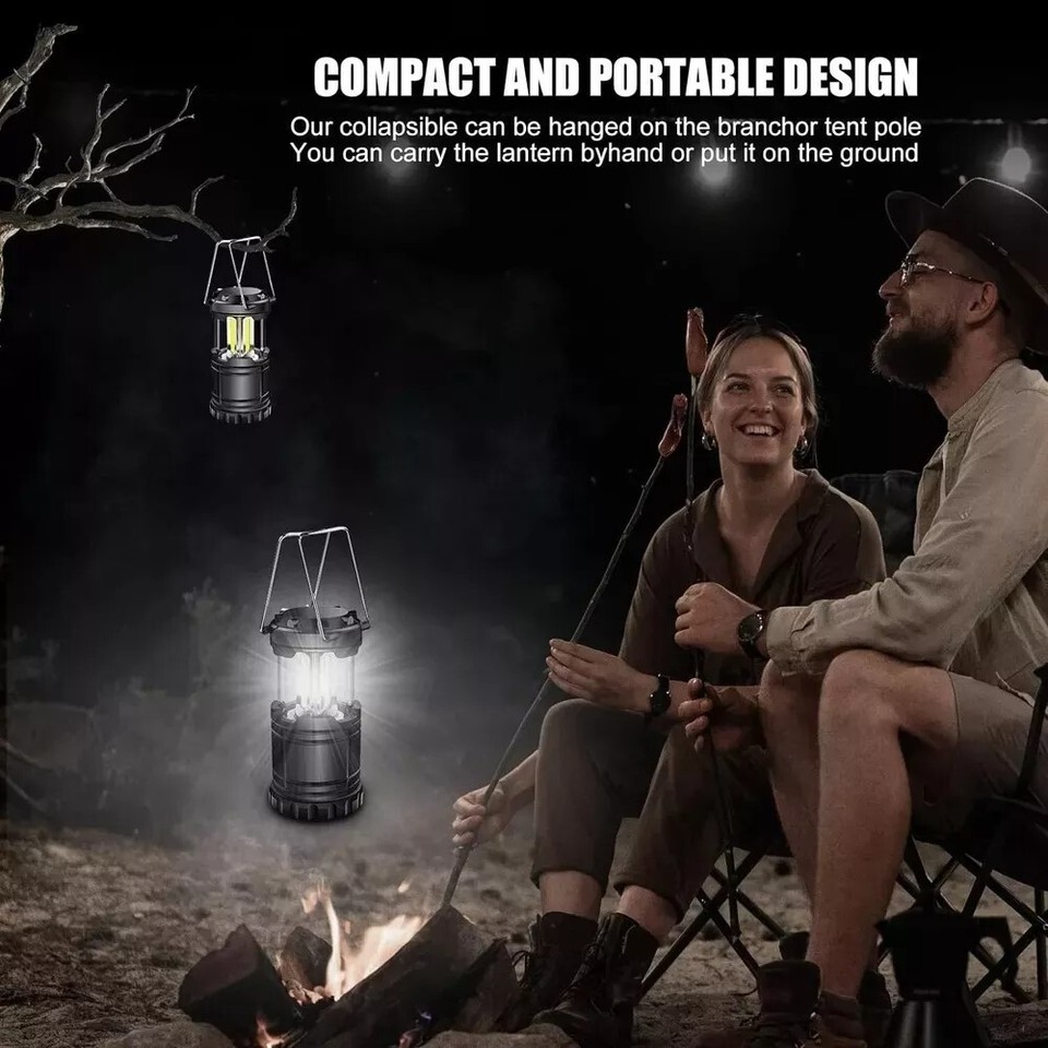2 Pack Collapsible Lanterns Portable Waterproof LED Battery Operated | eBay