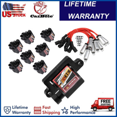 8Pack Ignition Coils & Wire Set For Chevy GMC 4.8L 5.3L 6.0L 8.1L UF271 ...