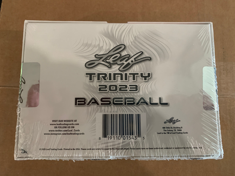 2023 Leaf Trinity Baseball Factory Sealed Hobby Box | eBay