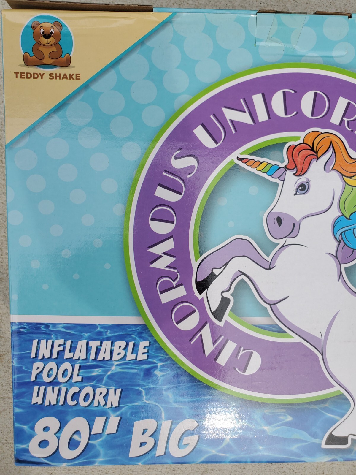 Unicorn Inflatable Float Pool Raft HUGE 80" Jumbo Unicorn Beach | eBay