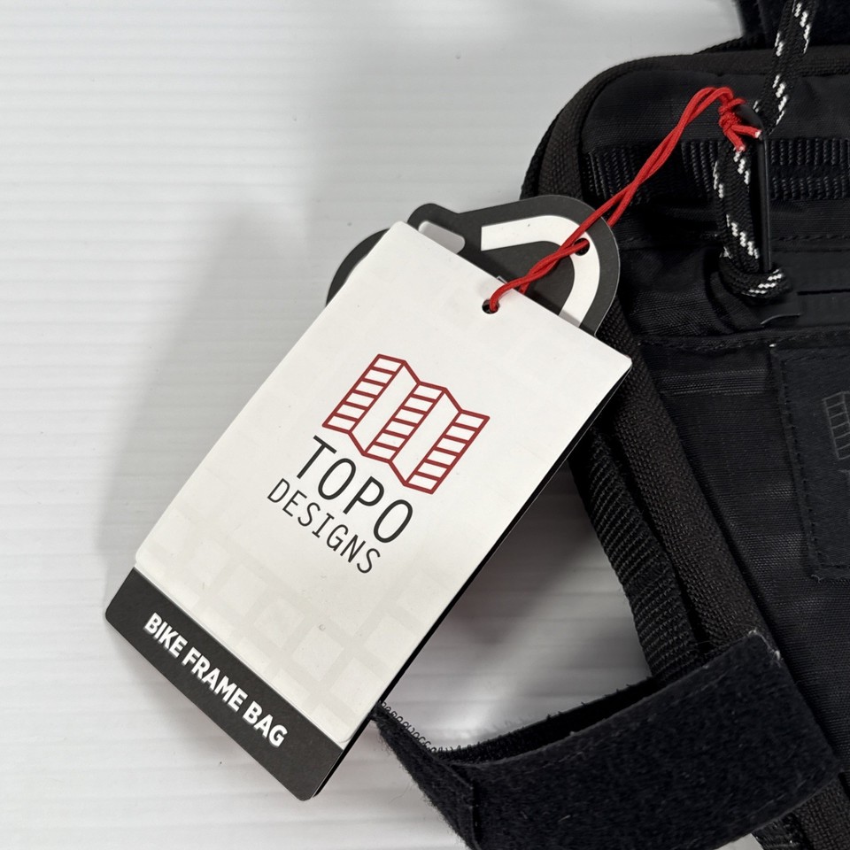 NWT Topo Designs Unisex O/S Black Triangle Bike Frame Bag | eBay