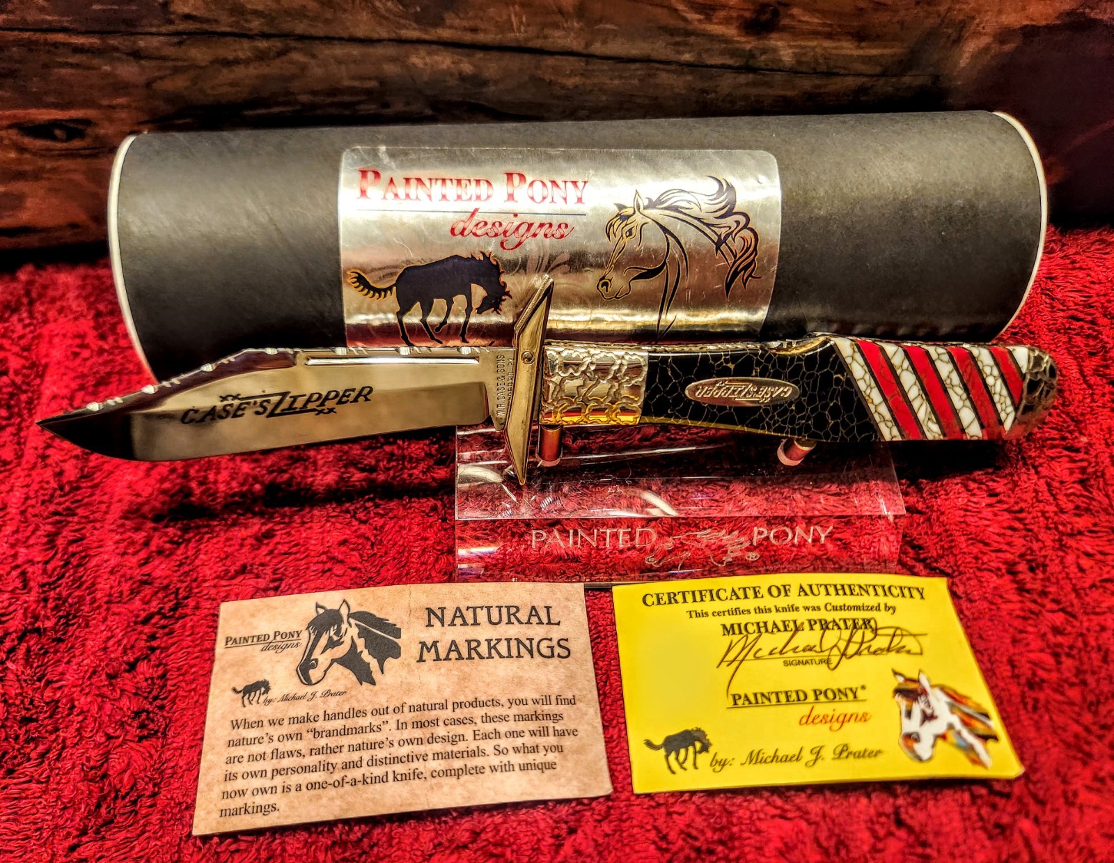 Case XX Zippler (# C71050L SAB ) Michael Prater Painted Pony -Mint 🔥🔥🔥 ...