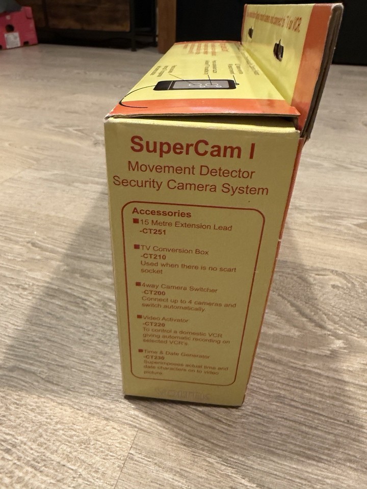 Voltek SuperCam Movement Detector Security Camera with Alarm System New ...