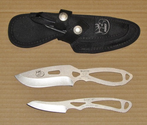 Buck Knives USA Paklite Skinner 143 & 135 Knife Set RMEF | eBay