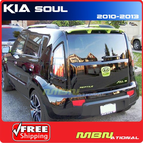 For: 10-13 Kia Soul Rear Trunk Roof Spoiler Color Matched Painted ABS ...