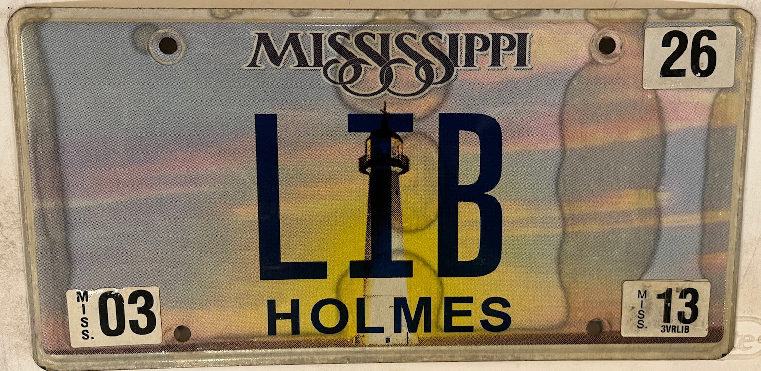 Vanity LIB LIBERAL LIBRARIAN license plate Left Political Party Liberty ...