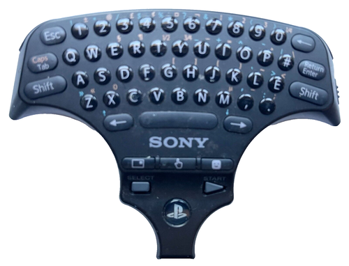 PS3 PLAYSTATION 3 WIRELESS KEYPAD KEYBOARD CHAT PAD CONTROLLER ...