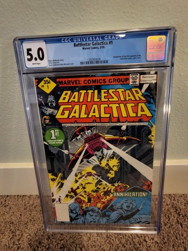 Battlestar Galactica #1 CGC 5.0 Marvel Comics 1979 TV Series Adaptation ...
