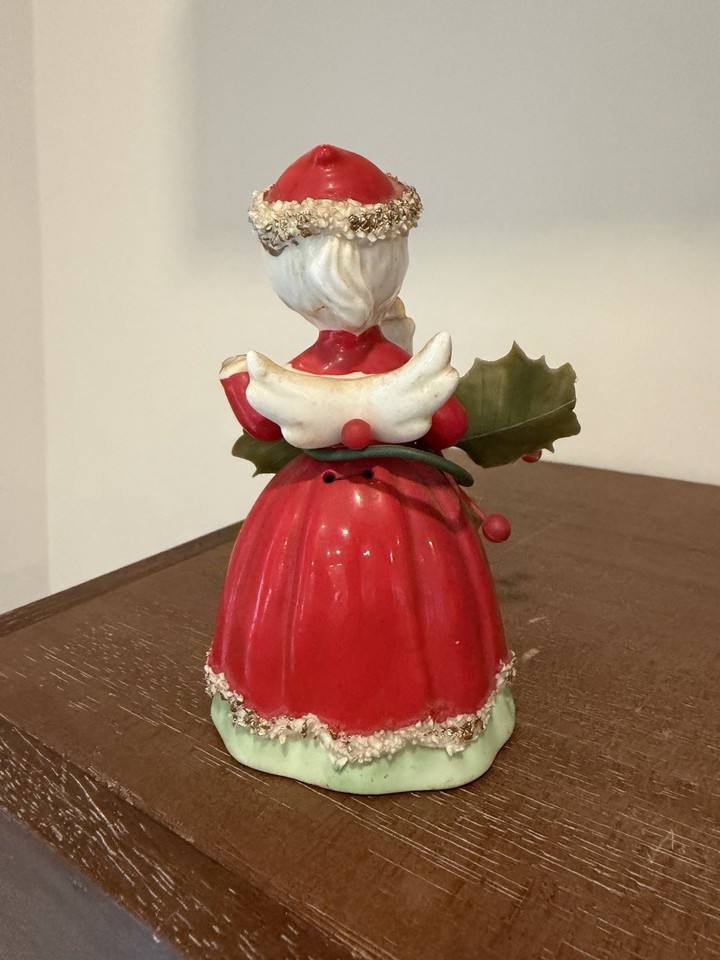 Vintage Napco Christmas Angel Bell Figurine 5” (Broken Arm As-Is) Japan ...