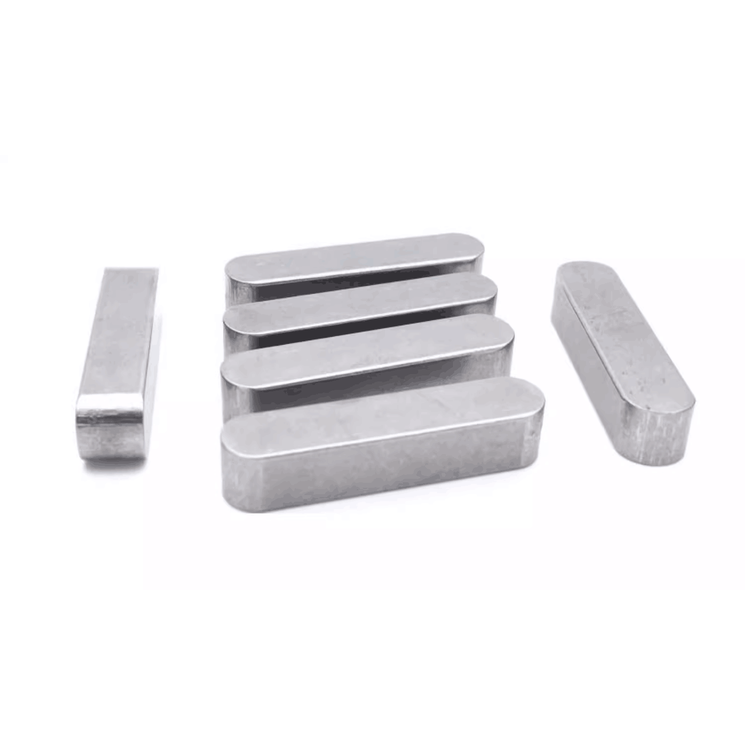 6pcs 3mm type-A flat keyed pins round corner square pin dowel SUS304 6 ...