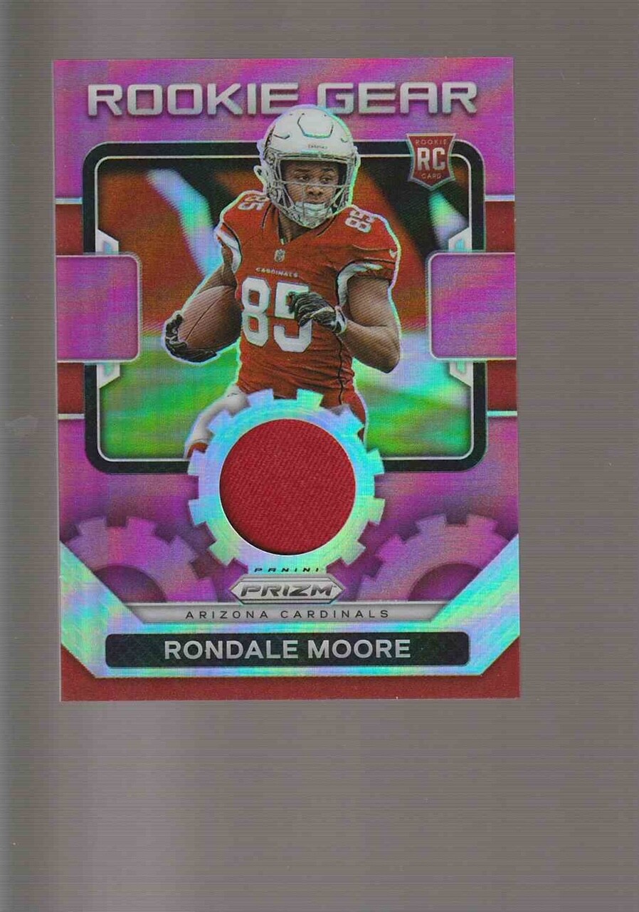 2021 Prizm Rondale Moore RC Rookie Gear Jersey Relic Pink Prizm #RG-17 ...