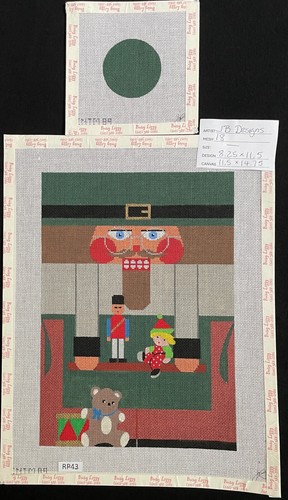 HP Needlepoint 18ct JB DESGNS 3D round Christmas Toymaker medium Nutcracker-RP43 | eBay